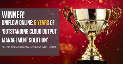 uniFLOW Online primeşte recunoaşterea de Platformă excelentă de ...