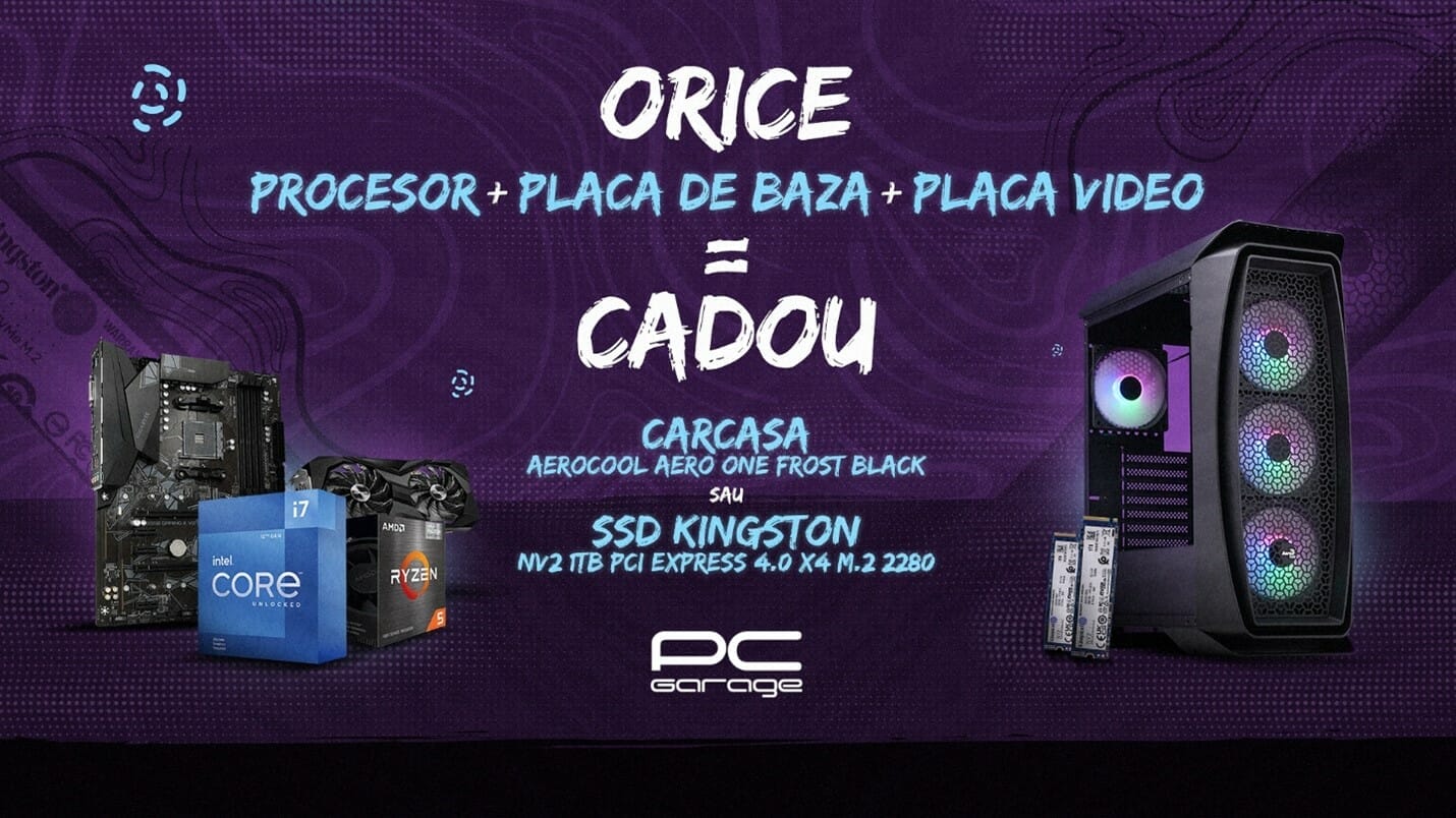 PC Garage te echipează gratuit cu un SSD de 1TB sau o carcasă RGB ...